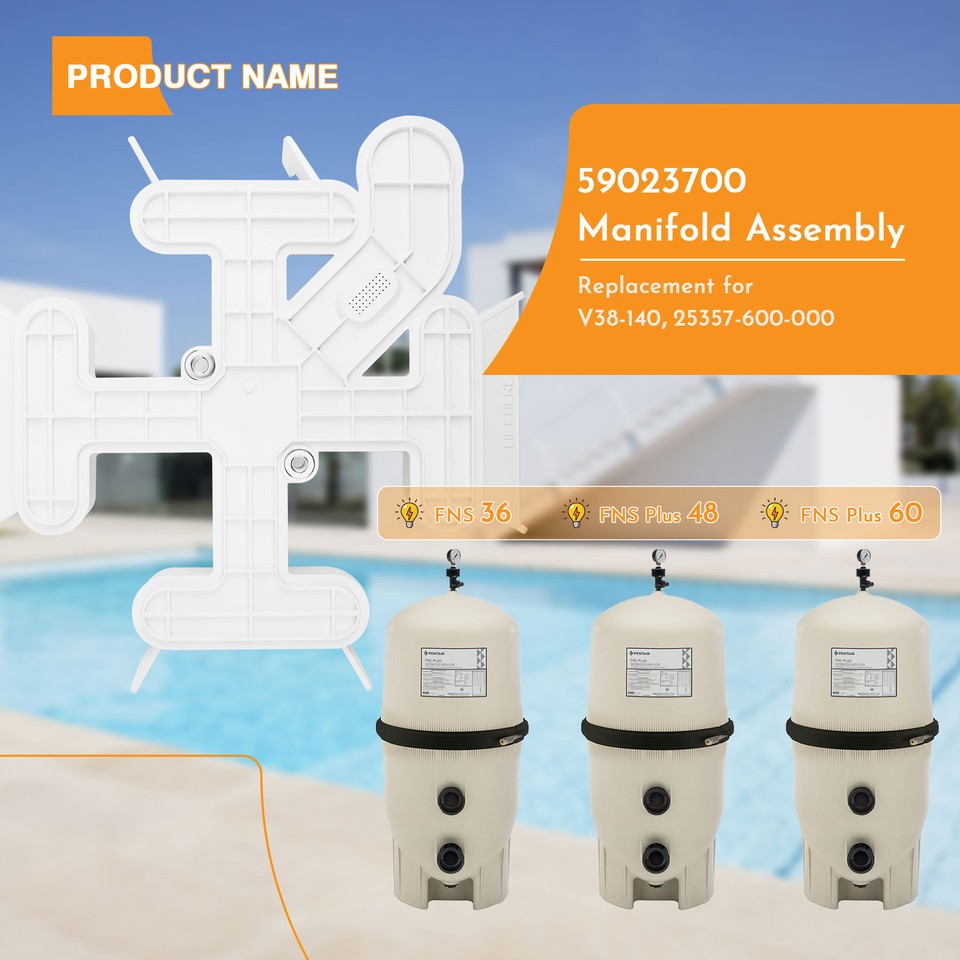 Pool Filter Top Manifold For Pentair FNS Plus FNSP24 FNSP36 FNSP48/60 ...