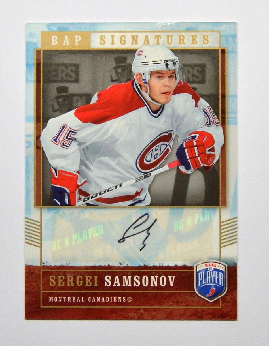 2006-07 Upper Deck Be a Player - Signatures #SE Sergei Samsonov (AU) for sale online | eBay