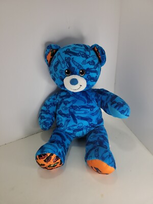 Build a Bear Teddy Bear HOT WHEELS 50th Anniversary Blue/Orange CARS 17 ...