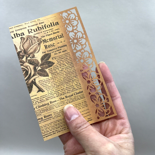 Vintage Style Lace Edge Floral Paper Sheets Junk Journal Collage ...