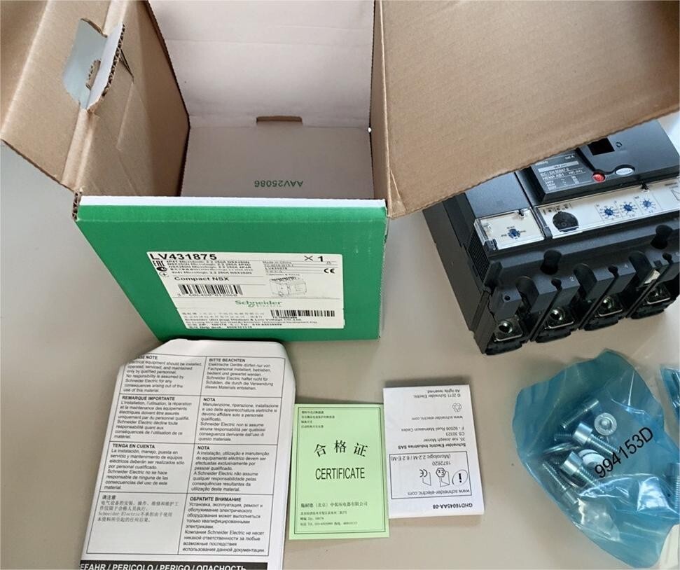 SCHNEIDER LV431875 NSX250N 4P4T MICOLOGC 2.2 250A NEW IN BOX DHL/UPS ...