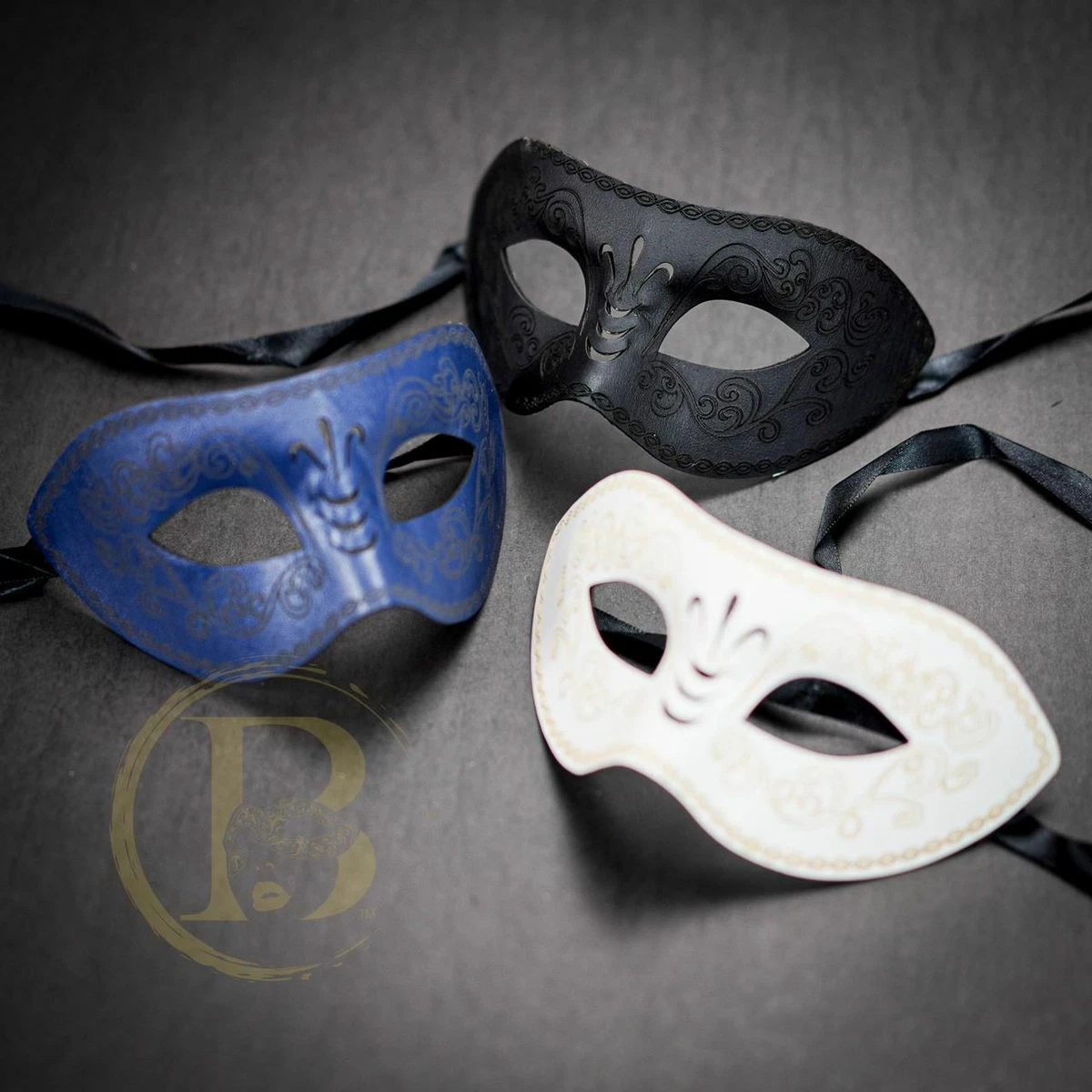 Blue Masquerade Mask For Men