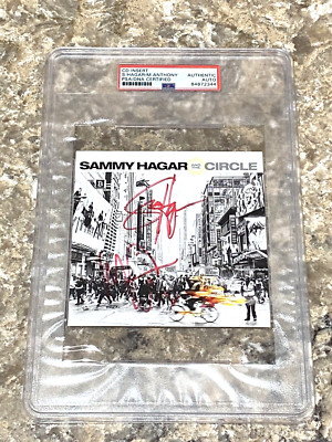 Sammy Hagar & Michael Anthony signed Crazy Times CD Insert PSA/DNA ...