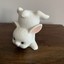HOMCO White Easter Bunny Ceramic Hand Stand Rabbit Tumbling Figurine ...