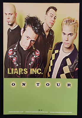 Liars Inc. Superjaded RARE Original 1999 2-Sided 18x12 Record Promo ...