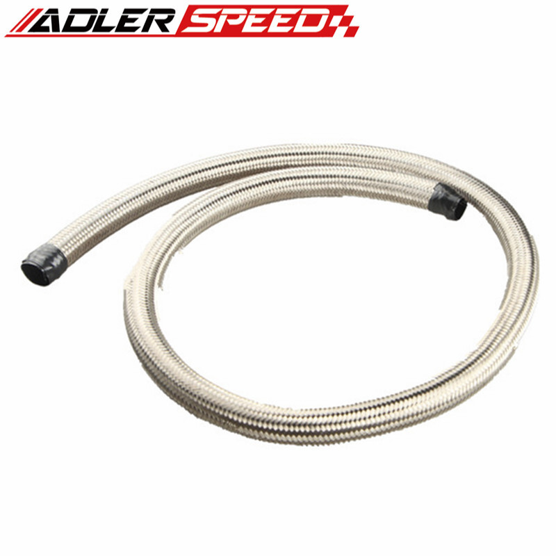 AN4 AN6 AN8 AN10 AN12 AN16 Stainless Steel Braided Fuel Oil Line Hose ...