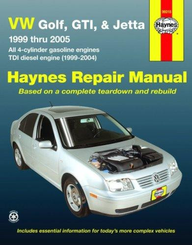 VW Golf GTI & Jetta Repair Workshop Service Manual Book '99-'05 ...