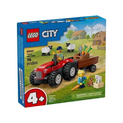 LEGO 60461 Red Farm Tractor with Trailer & Sheep - [ New. ] | eBay