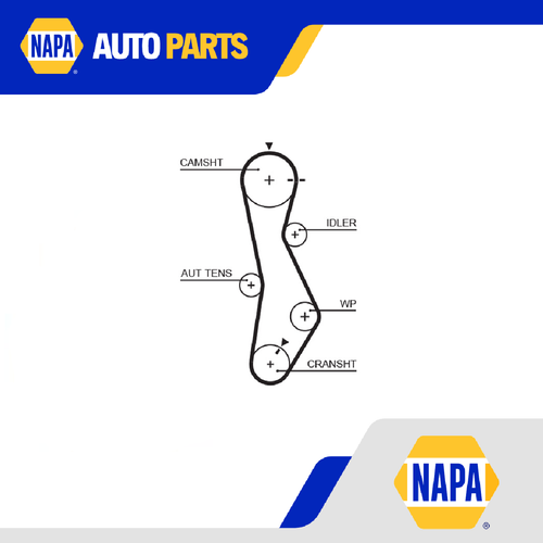 Timing Belt fits HYUNDAI HIGHWAY 2.0D 01 to 04 D4EA Gates 2431227000 ...