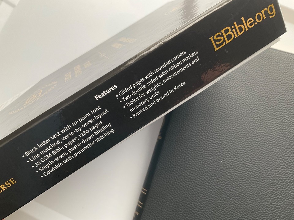 LSB Legacy Standard Bible Verse by Verse Black Cowhide Leather ...