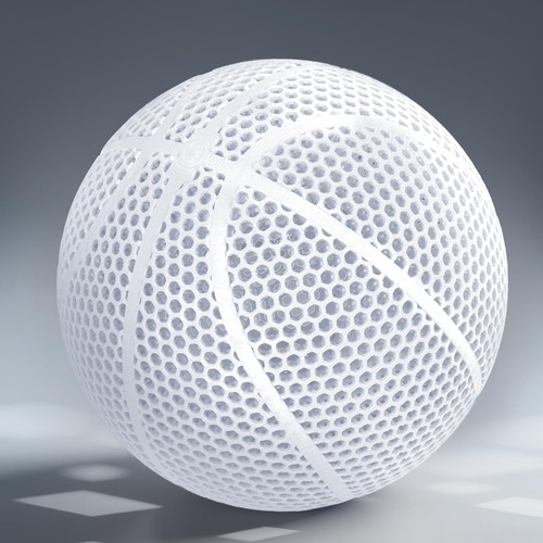 3D Printed Basketball-Airless Basketball,Ultra - Quiet & No Pump Needed ...
