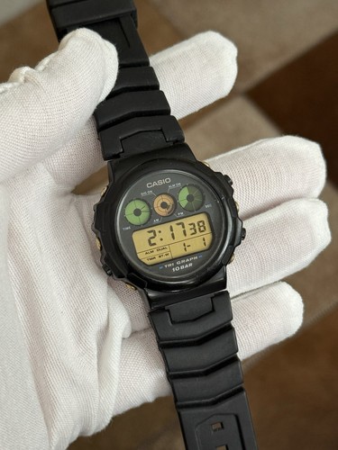 Vintage Casio TGW-10 Tri Graph Men’s Digital Sports Watch Module 827 ...