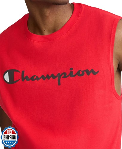 Champion Men's Muscle Tank, Classic Graphic Muscle Tee, Sleeveless T ...