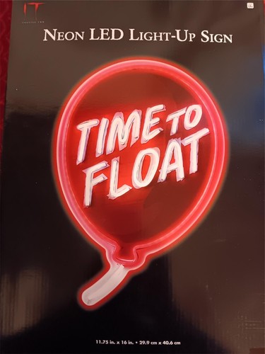 PENNYWISE CLOWN BALLOON LED NEON LIGHT - LARGE HALLOWEEN HORROR LAMP ...