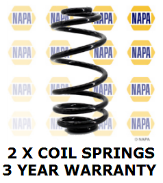 NAPA Rear Coil Springs Pair Fits VAUXHALL Insignia 2008-2017 Estate for ...