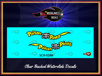 1/64 'Poison Pinto' Replica Decal SCR-0288 | eBay