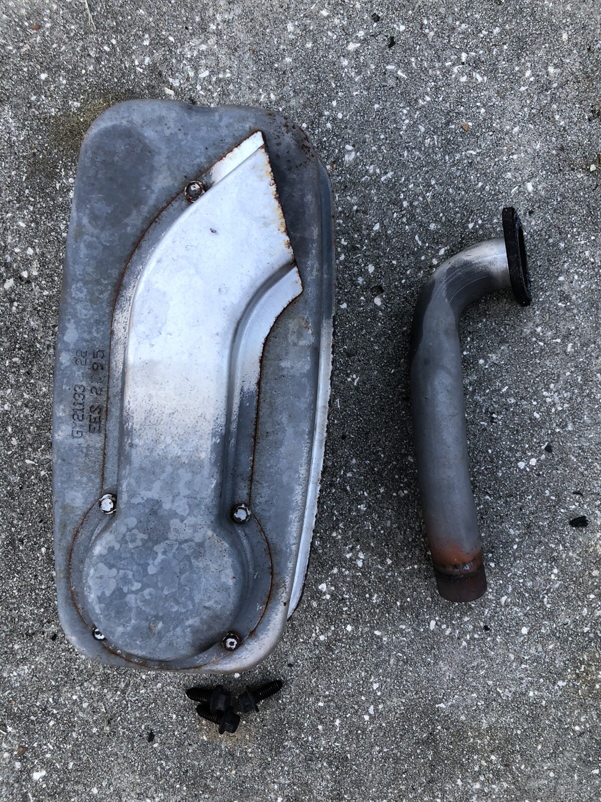 John Deere D110 19.5hp 132hrs Muffler & Exhaust Pipe | eBay