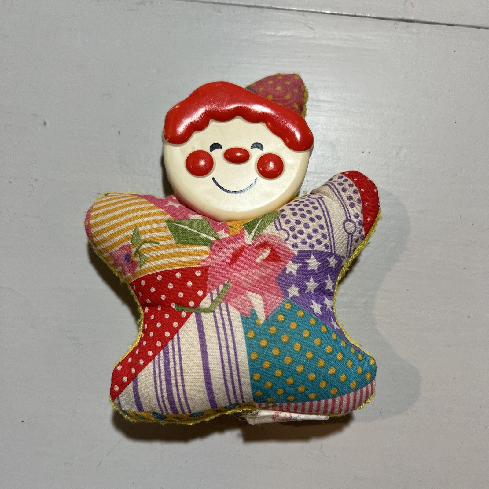 Fisher Price 652 Clown Plush Stuffed Terry Cloth Rattle Baby Toy ...