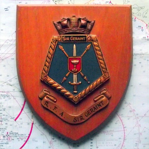 Vintage Falklands RFA Sir Geraint HMS Royal Navy Ship Badge Crest ...