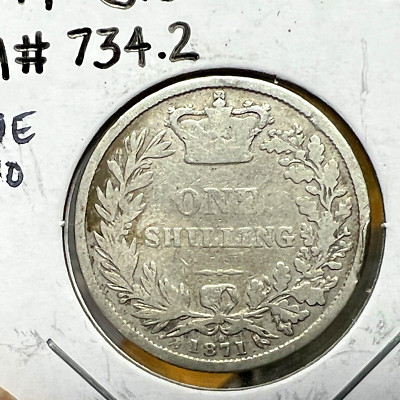 1871 DIE #40 GREAT BRITAIN SILVER SHILLING COIN | eBay
