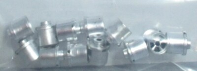 VTG - 12x Early Aurora AFX High Luster Silver Rear Wheels #8527 - NOS ...