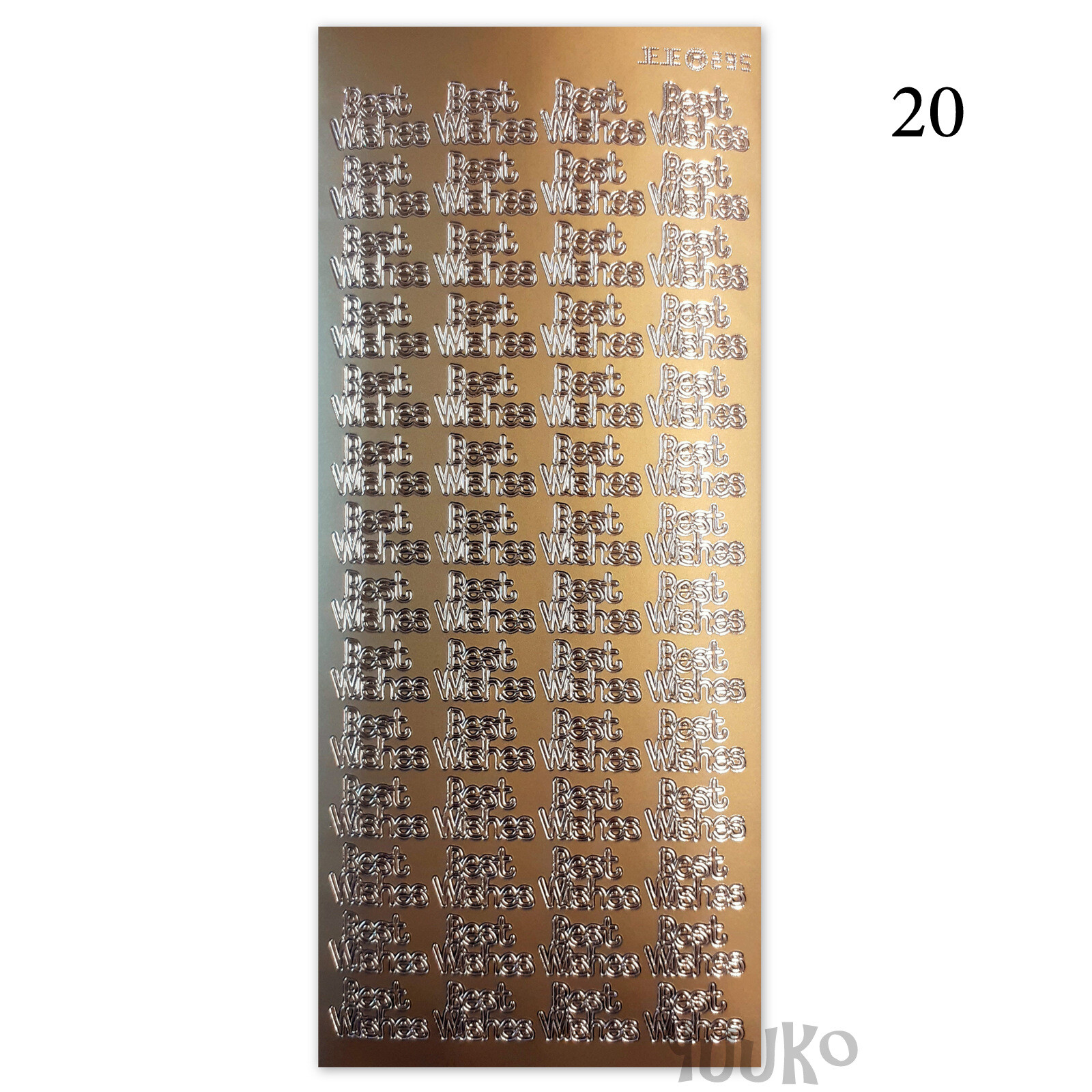 Peel Off Craft Stickers Sheet Silver Gold Card Making Scrapbook ...