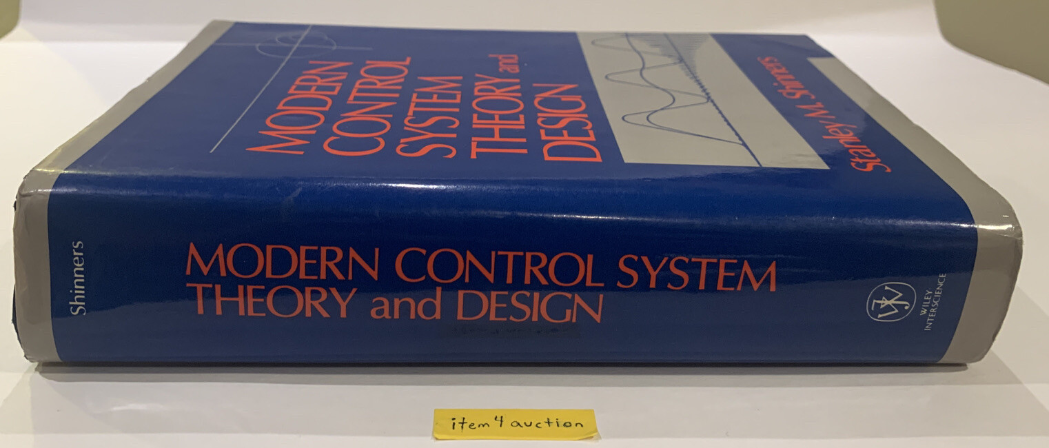 Modern Control System Theory and Design by Stanley M. Shinners (1992, Hardcover) for sale online ...