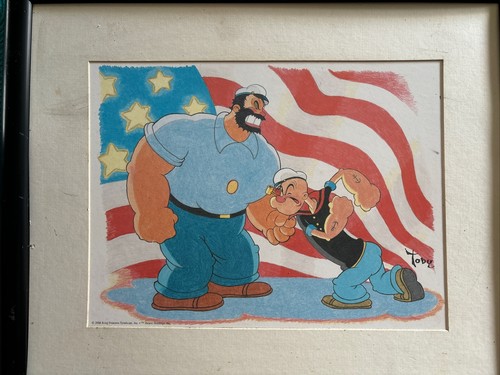 Disney Popeye Crayon Picture By Toby Bluth | eBay