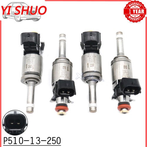 4 x Fuel Injector P510-13-250 for Mazda 2 3 CX-3 MX-5 Europe P501-13 ...
