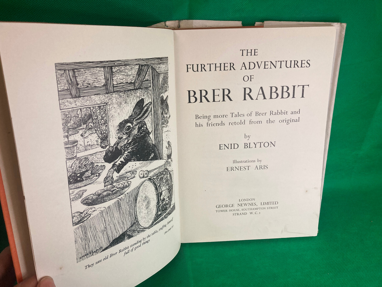 THE FURTHER ADVENTURES OF BRER RABBIT Blyton, Enid 1942 1st Ed Dust ...
