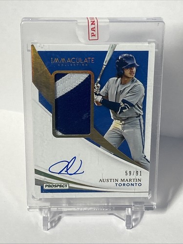 2021 Immaculate Austin Martin Sealed Prospect Auto 59/91 Toronto Blue ...