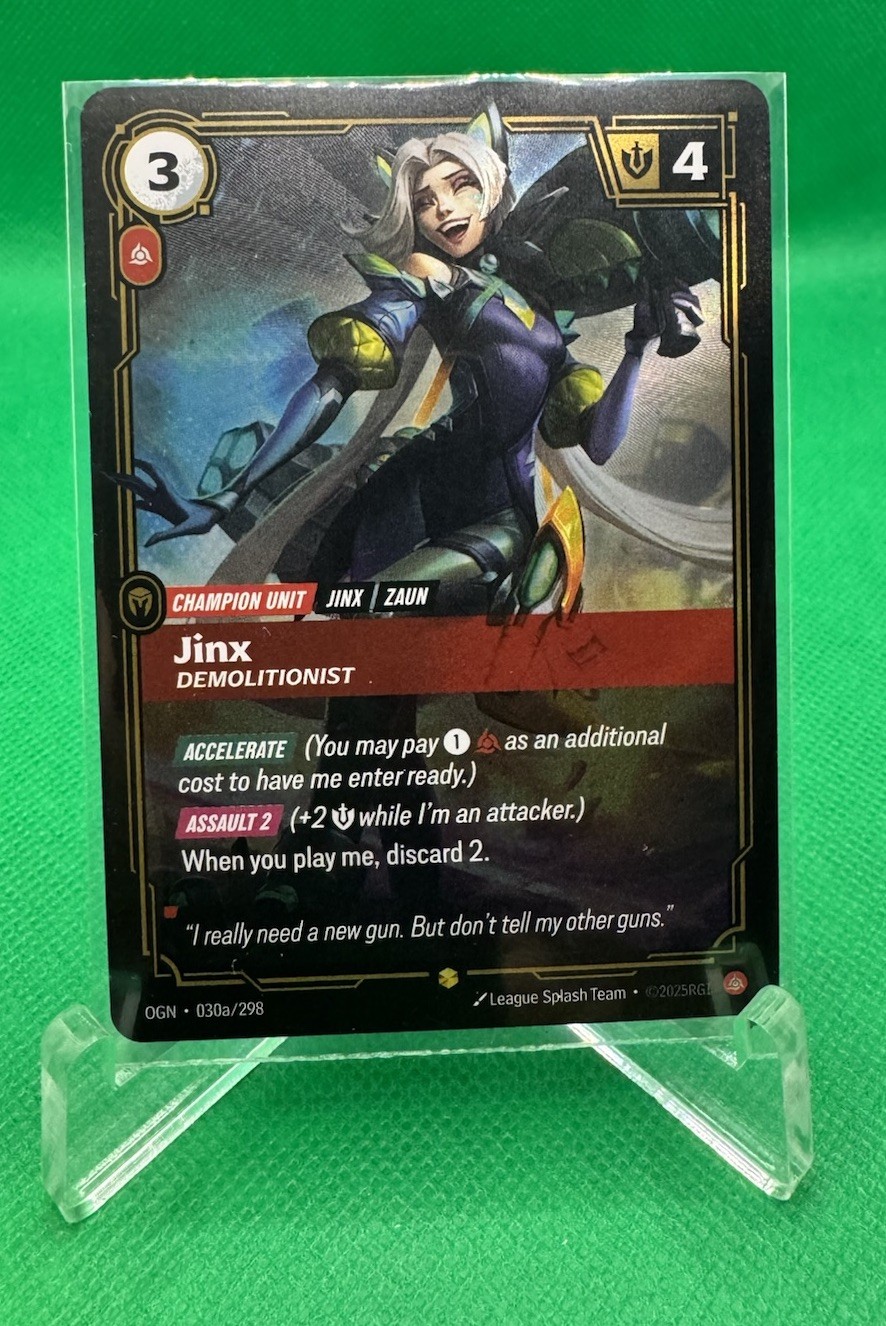 Jinx Demolitionist 030a/298 Riftbound League Of Legends Origins ...