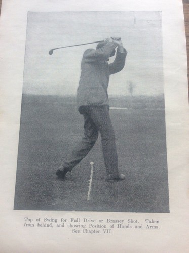 Antikes Golf Erinnerungsstück Foto von James Braid Golfen Schwungspitze ...
