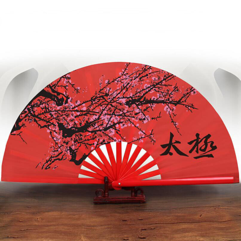 Kung Fu Bamboo Folding Fan Tai Chi Training Martial Arts Taiji Dance ...