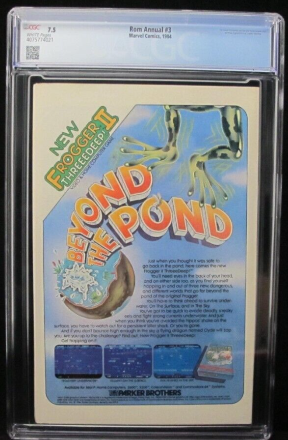 Rom Annual #3 Marvel 1984 CGC 7.5 New Mutants Appearance Marvel Comics ...