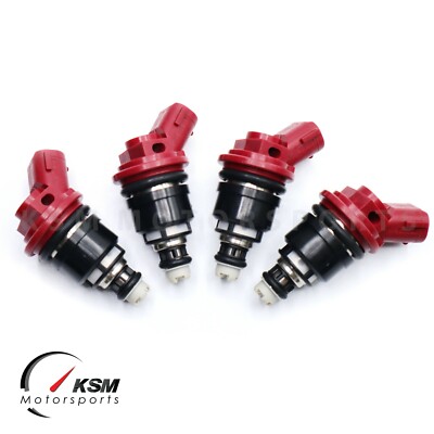 4 x 1400cc Side Feed Fuel Injectors FIT SUBARU WRX STI EJ20 EJ25 E85 ...
