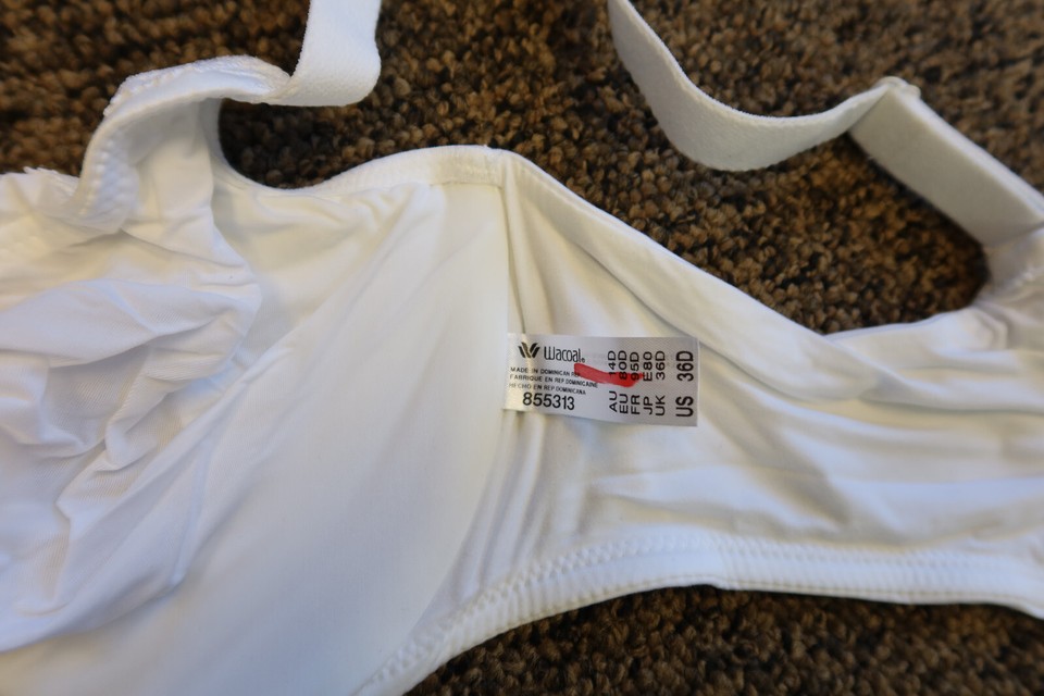 New Wacoal Perfect Primer Front Close Underwire Bra - 36D - White ...