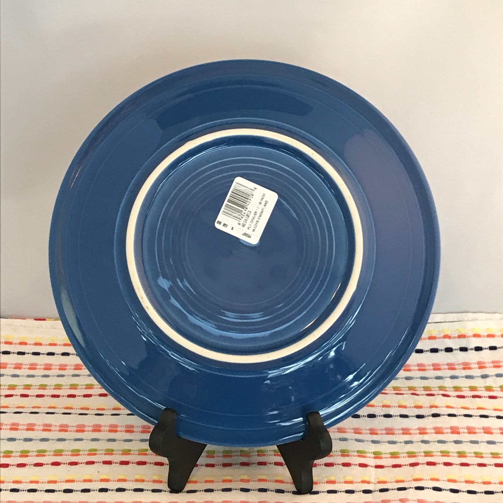 Fiestaware Lapis Snowflake Dinner Plate Fiesta Blue Winter Holiday ...