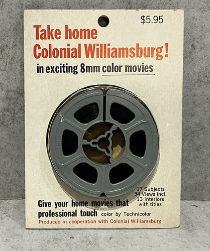 Vintage Landmark Pictures 8mm Travel Movie Colonial Williamsburg ...