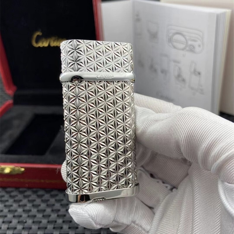 Smoking Lighter Cartier Classic Luxury Lighter Gas Lighter With Stones ...