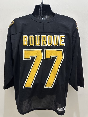 CCM NHL Boston Bruins Ray Bourque #77 Large Jersey VTG 90's Air Knit ...