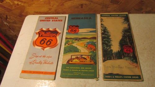 3 Old Phillips 66 Road Maps Lot 1 | eBay