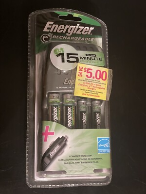 Energizer Rechargeable Includes 2AA and 2AAA NiMH Batteries Charger ...