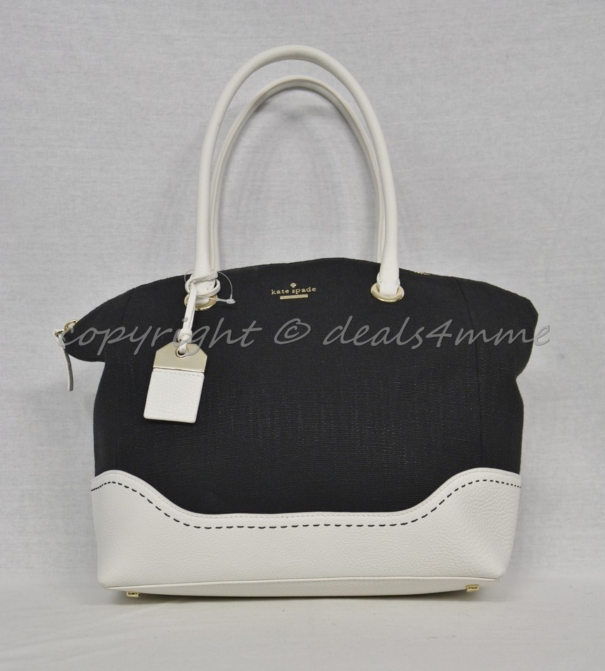 NWT! Kate Spade New York Caufield Road Fabric & Leather Regan Tote ...
