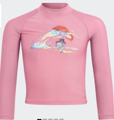 Adidas Disney Princess Rash Guard Girls Size 4T – Long Sleeve Swim ...
