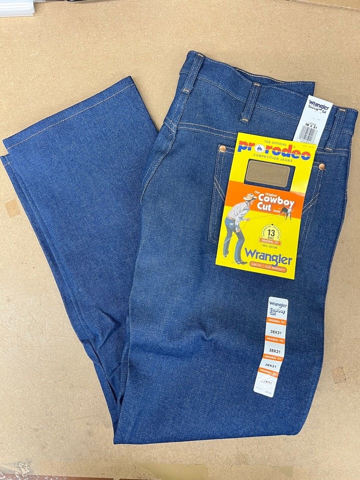 Wrangler Men's Cowboy Cut® Original Fit Prewashed Indigo Jeans 13MWZPW ...