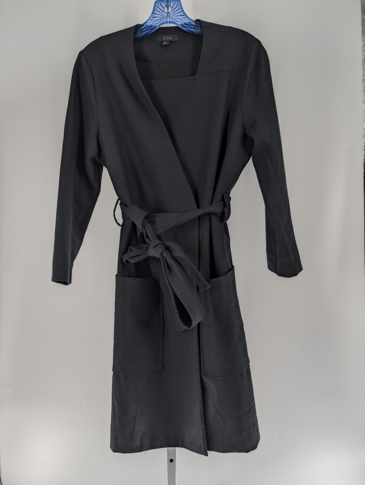 Cos Asymmetrical Wool Sleek Wrap Dress Jacket Poplin … - Gem