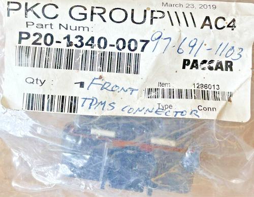 PACCAR P20-1340-007, Front TPMS Connector, 97-691-1103 NEW | eBay