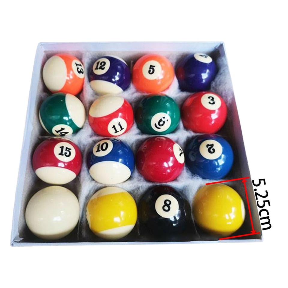 16Pcs Billiard Balls Set Pool Balls Set Lightweight for Bars Game Rooms ...