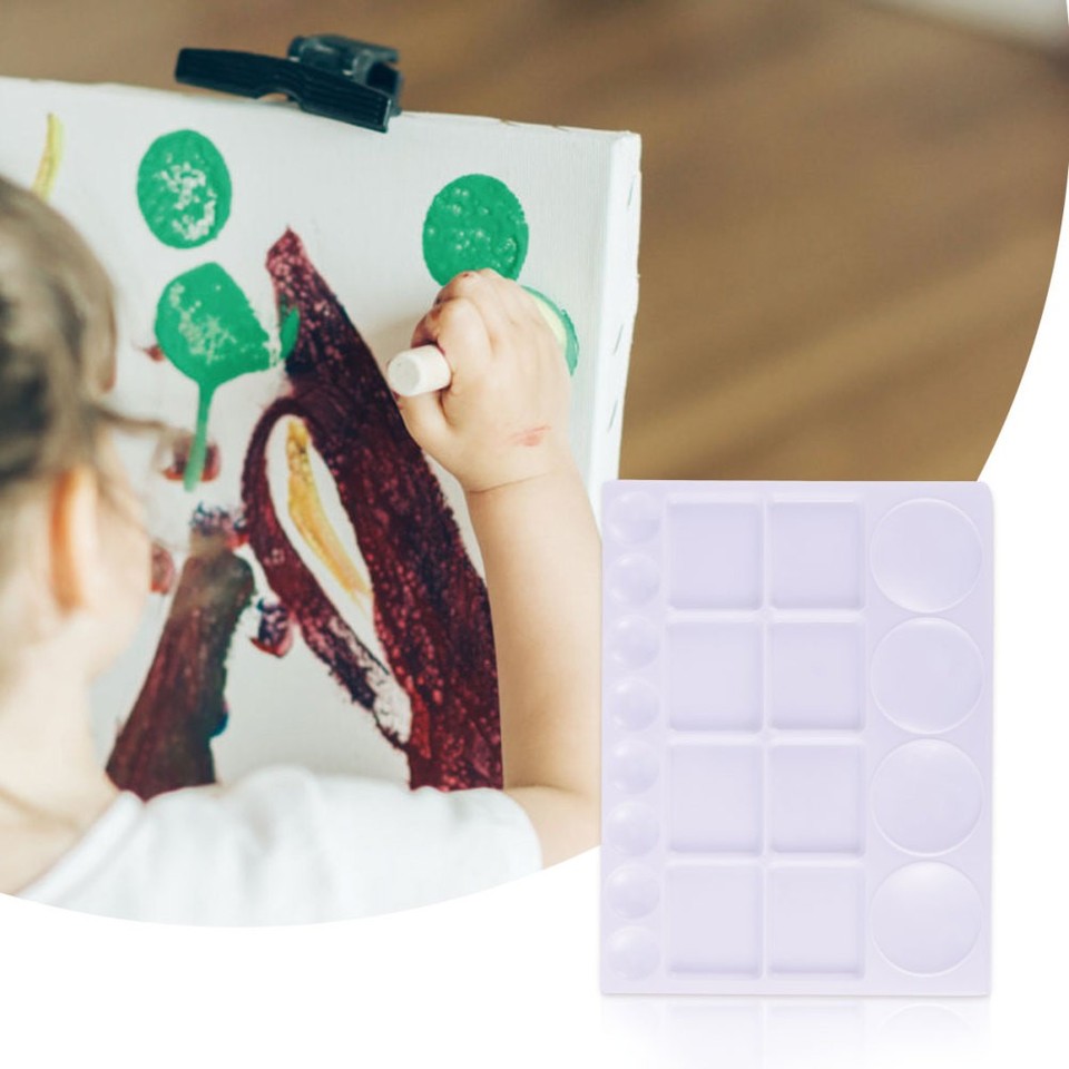 Color Mixing Pigment Plate Watercolor Palette for Travel Paint Tray Art ...